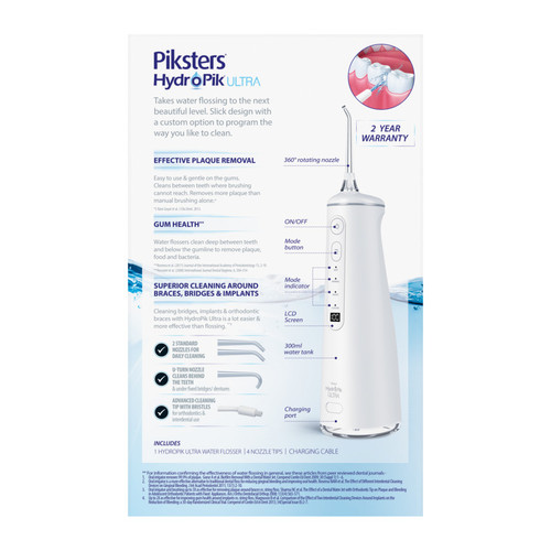 Piksters HydroPik Ultra Water Flosser White - Piksters
