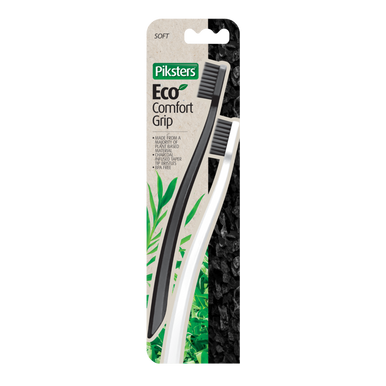 Piksters Eco Comfort Grip Toothbrush 2pk - Piksters