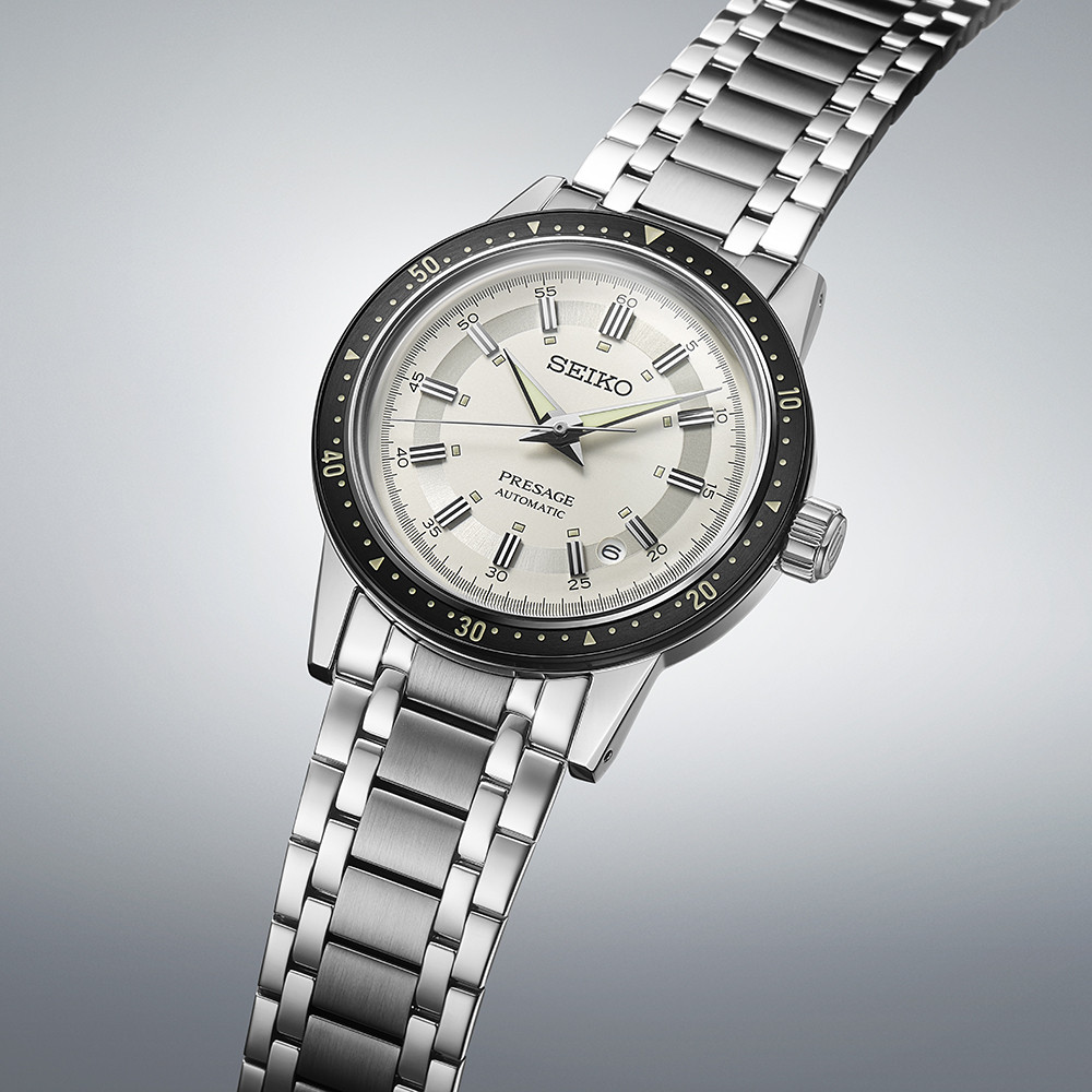 Seiko Presage Style 60s Crown Chronograph Watch SRPK61J1