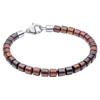 Fred Bennett Bracelet with Natural Wood Beads B5460