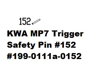 KWA MP7 Trigger Safety Pin #152 199-0111a-0152 - Stampede Tactical