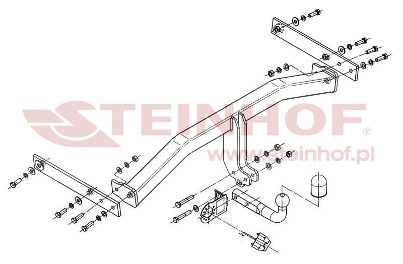 Buy Online - Tow Bar for Volkswagen Tiguan II Fits 2015 to Present ...