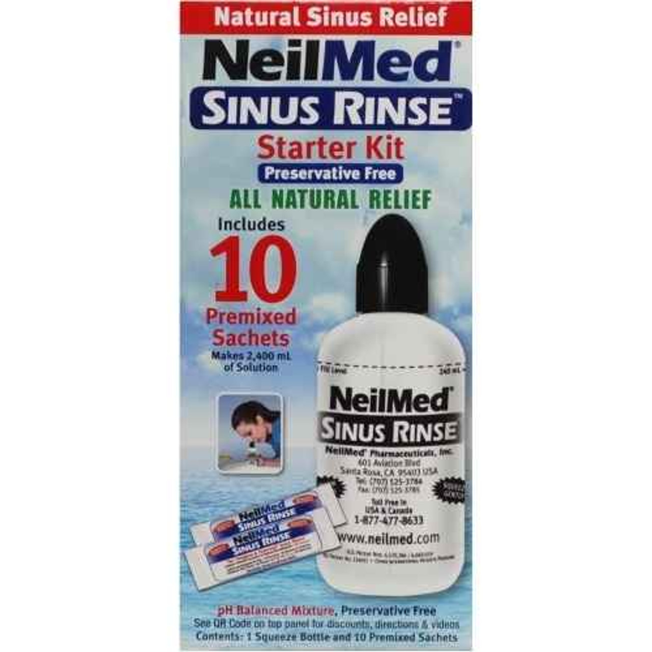 NeilMed Sinus Rinse Starter Kit - 10 Sachets - SuperPharmacy Plus