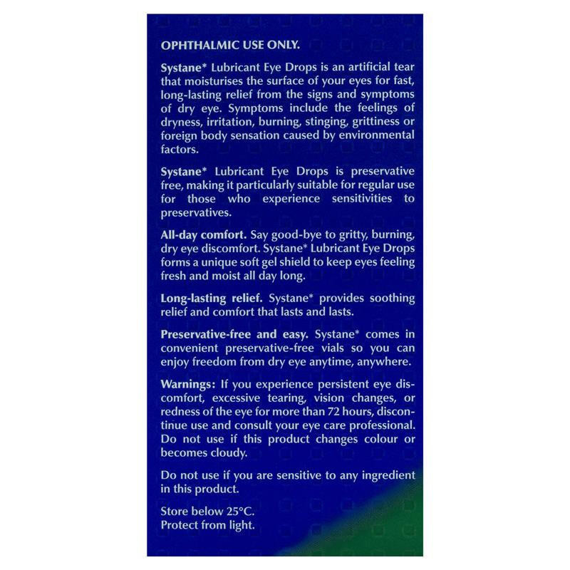Systane Lubricated Eye Drops 28 Vials x 0.8mL | 10mL
