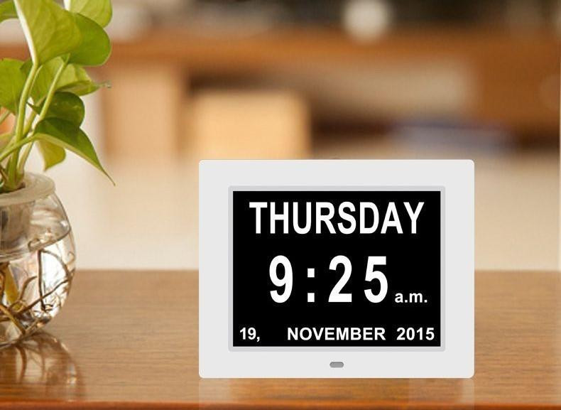 Digital Calendar Day Clock 12 Inch Orientation Dementia Clock
