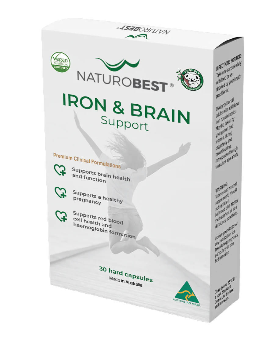 Naturobest Iron & Brain Support | 30 Capsules