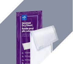 Medline Skin Fold Dry Sheet 35 x 15cm | 10 Pack