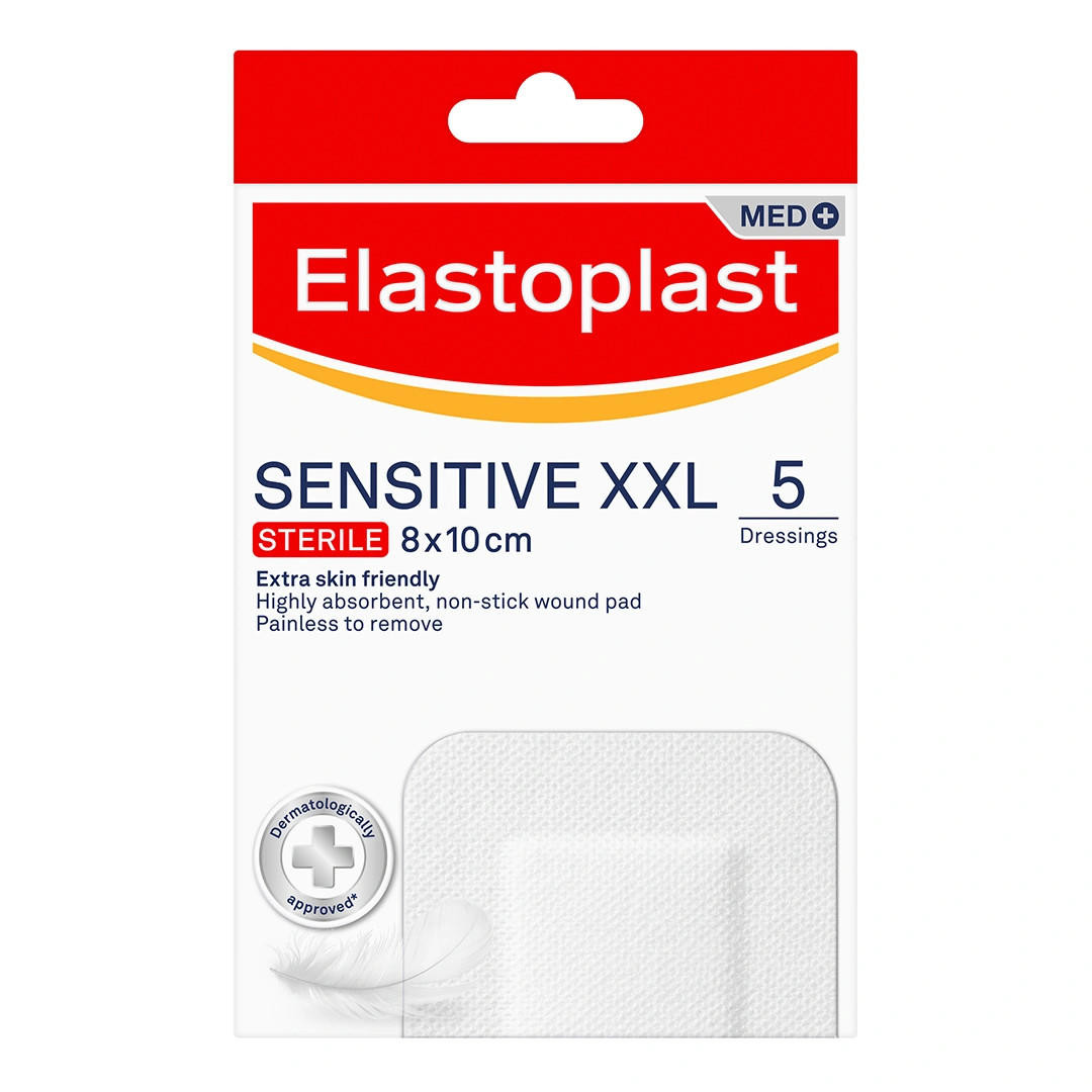 Elastoplast Sensitive Sterile Dressing 8cm x 10cm XXL | 5 Pack