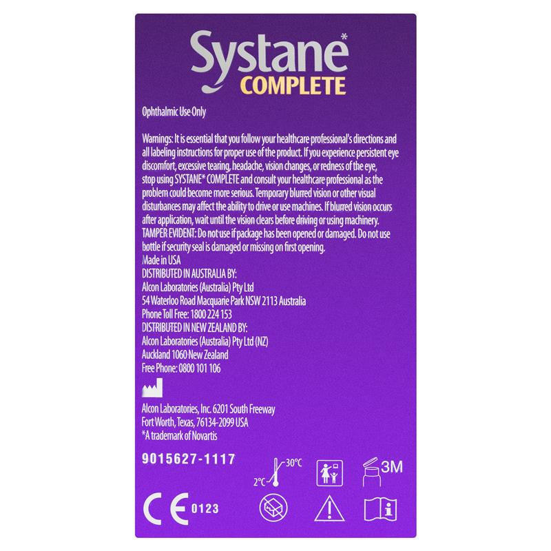 Systane Complete Lubricated Eye Drops 10mL