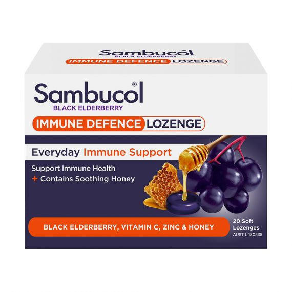 Sambucol Immune Defence Throat Lozenges | 20 Lozenges