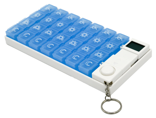 Tab Timer 4 Alarm 28 Part Pill Box Timer