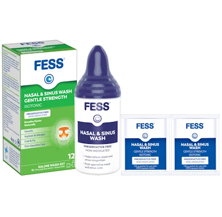 Fess Nasal & Sinus Wash Kit Gentle Strength | Super Pharmacy Plus