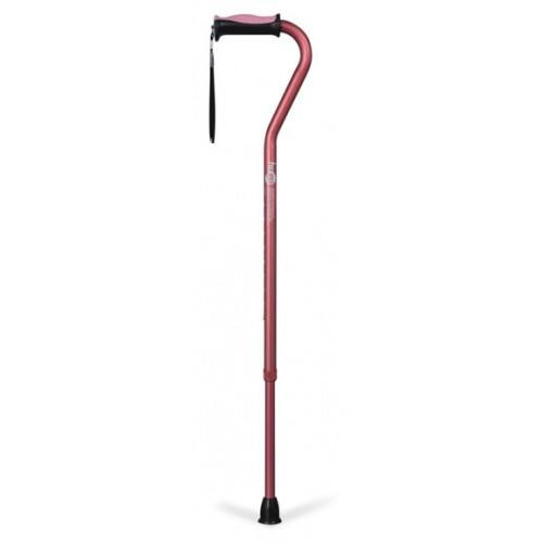 Hugo Offset Handle Cane - Rose | Canes