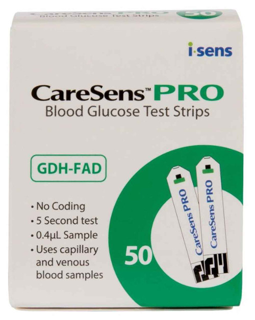 CareSens PRO Test Strips | 50 Pack x2 (100 strips total)