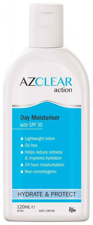 Azclear Action Moisturiser SPF 30+ 120ml - SuperPharmacy Plus