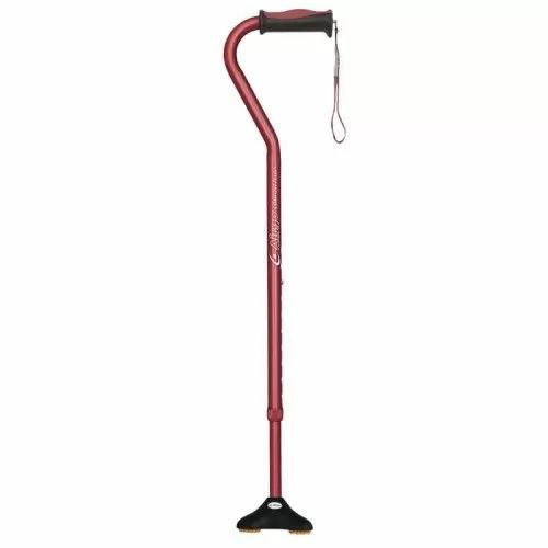 Hugo Offset Cane with Quadpod - Burgundy | Canes