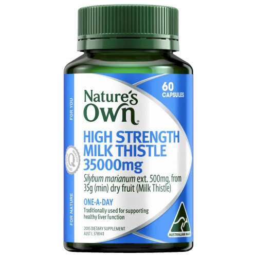 Nature’s Own High Strength Milk Thistle 35000mg | 60 Capsules