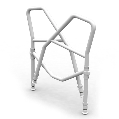 Dual Grab Toilet Surround Frame | Folding Toilet Surround