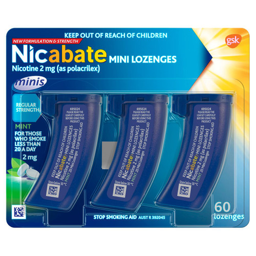 Nicabate Mini 2mg | 60 Lozenges - Superpharmacy Plus