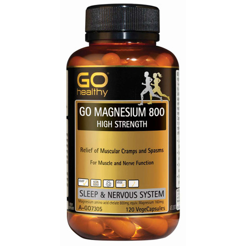 GO Healthy Magnesium 800 | 120 Vege Capsules
