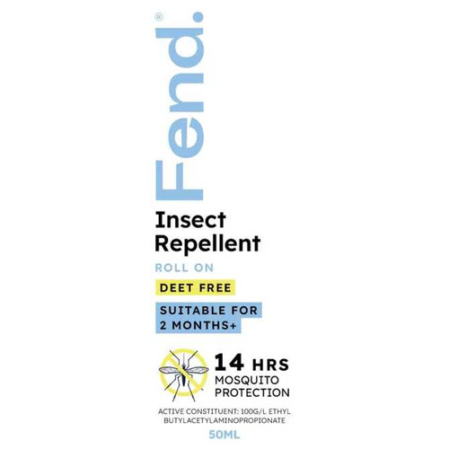 Fend Insect Repellent Roll On 50ml: DEET-Free Protection