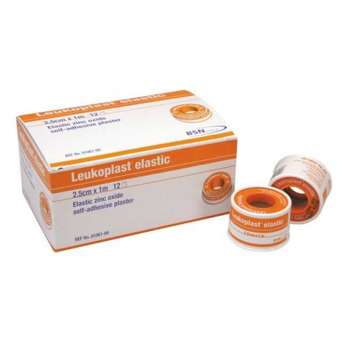 Leukoplast Elastic Tan 2.5cm x 1m | Box of 12