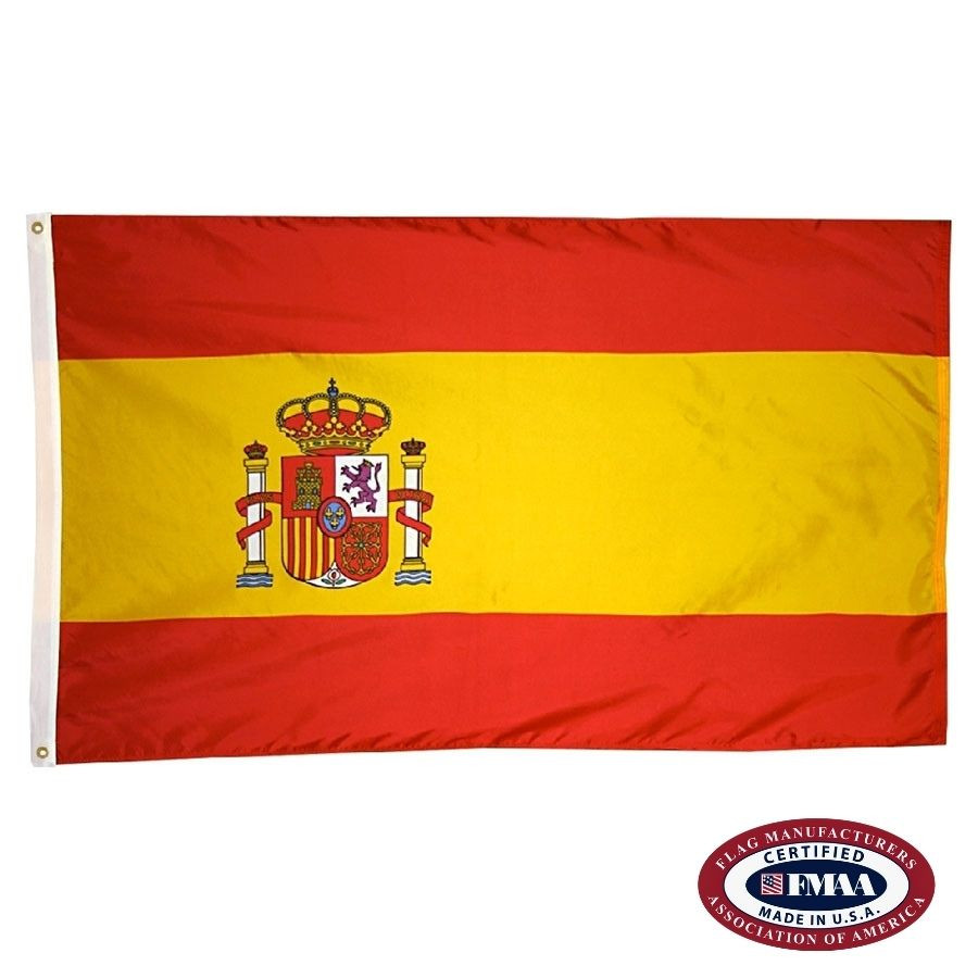 High-Quality Spain Flag for Sale - American-Made Spanish Flag
