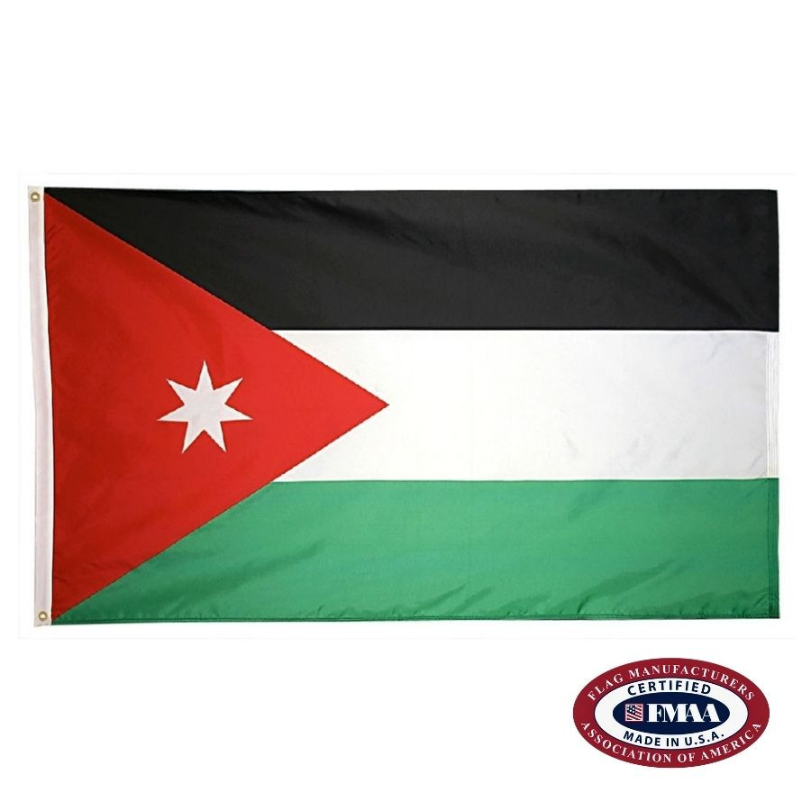 Jordan Flag for Sale - Jordan Country Flag - Jordanian Flag