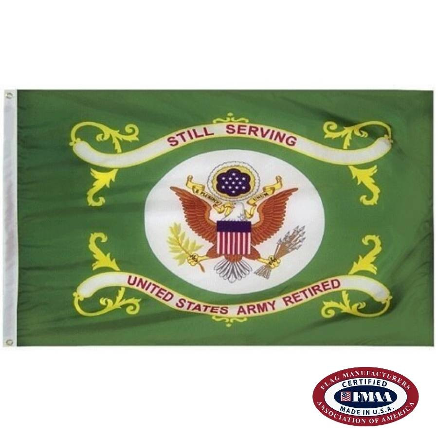 American-Made Veteran Flags - Retirement Flags