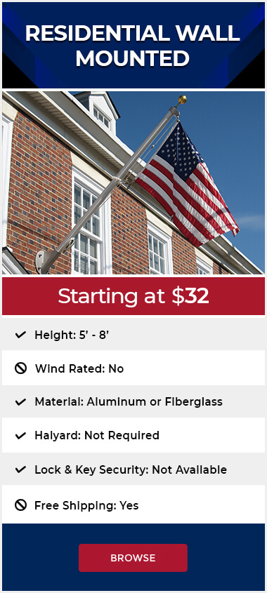 Outdoor Flagpoles - Commercial & Residential Use