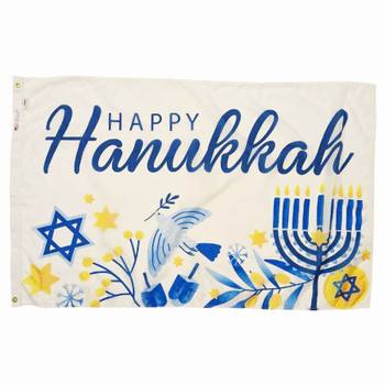 Happy Hanukkah Flag - Decorative Flags - Flags.com