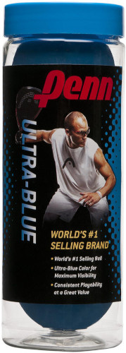 Penn Ultra Blue Racquetballs 3 Ball Can - Racquetball Dallas