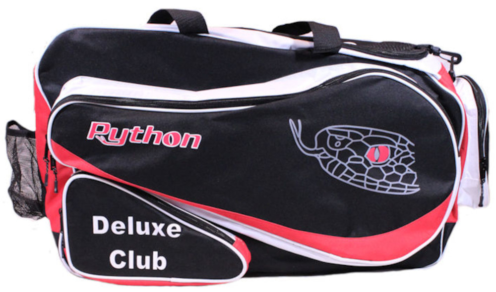 Python Deluxe Black/Red Club Bag - Racquetball Dallas