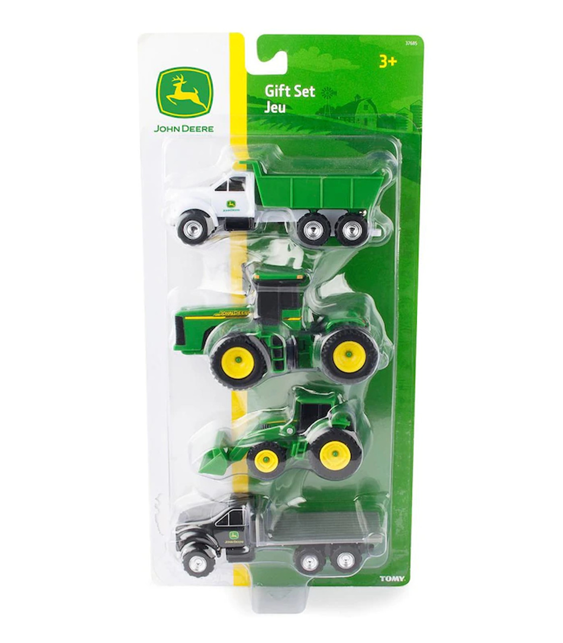 John Deere 4 Piece Gift Set 2 Trucks 2 Tractors 1:64 Scale - Uncle Pete's Toys