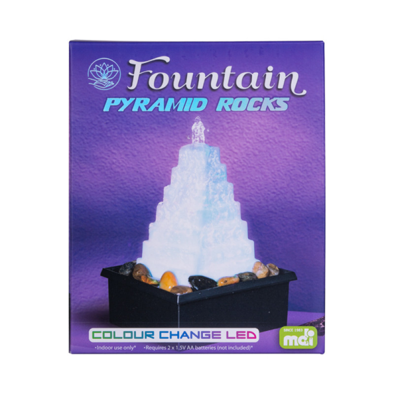 LED Fountain Pyramid Rocks - Uncle Pete's Toys