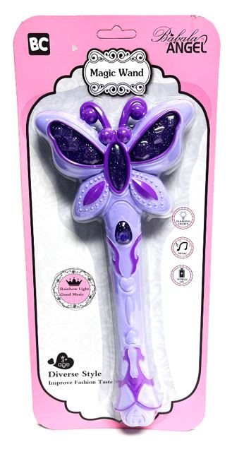 Magic Butterfly Light And Sound Wand - Blue - Uncle Pete's Toys