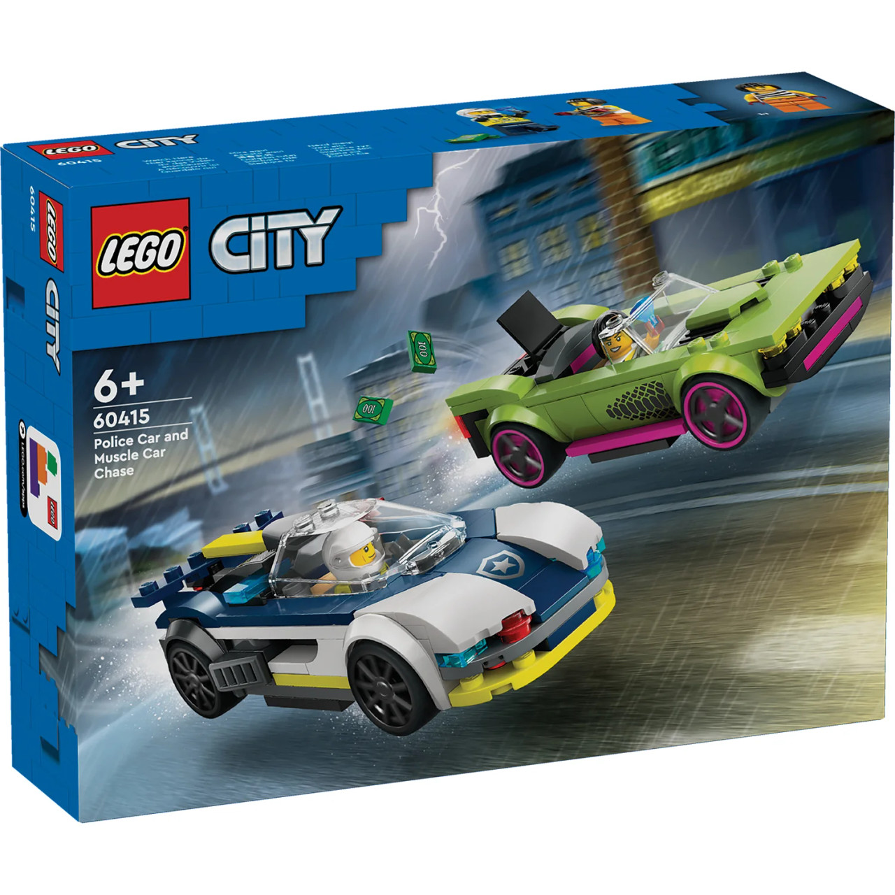 Lego City - Police Car and Muyscle Car Chase - Uncle Pete's Toys
