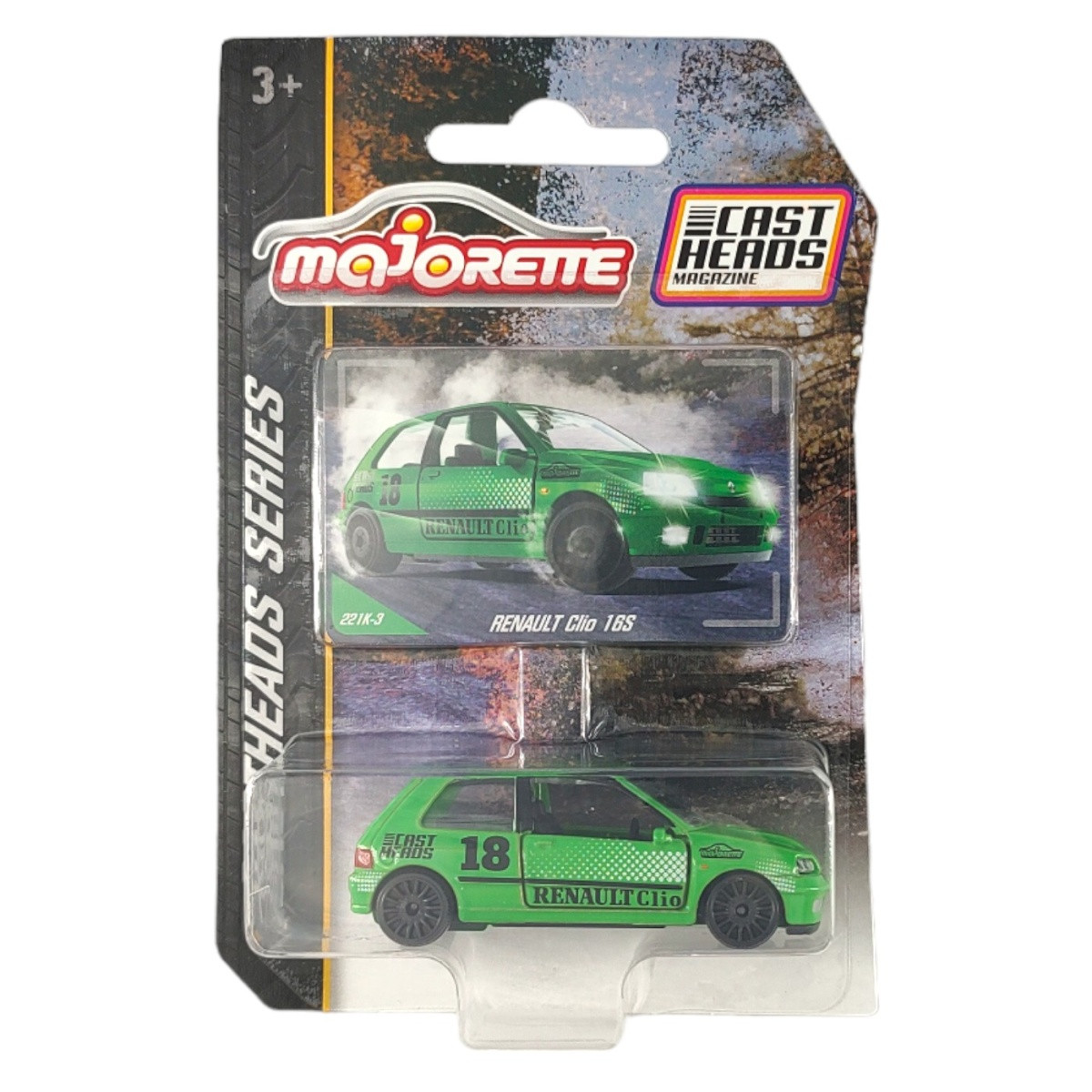 Majorette Castheads Road Racer - Renault Clio 16S - Uncle Pete's Toys