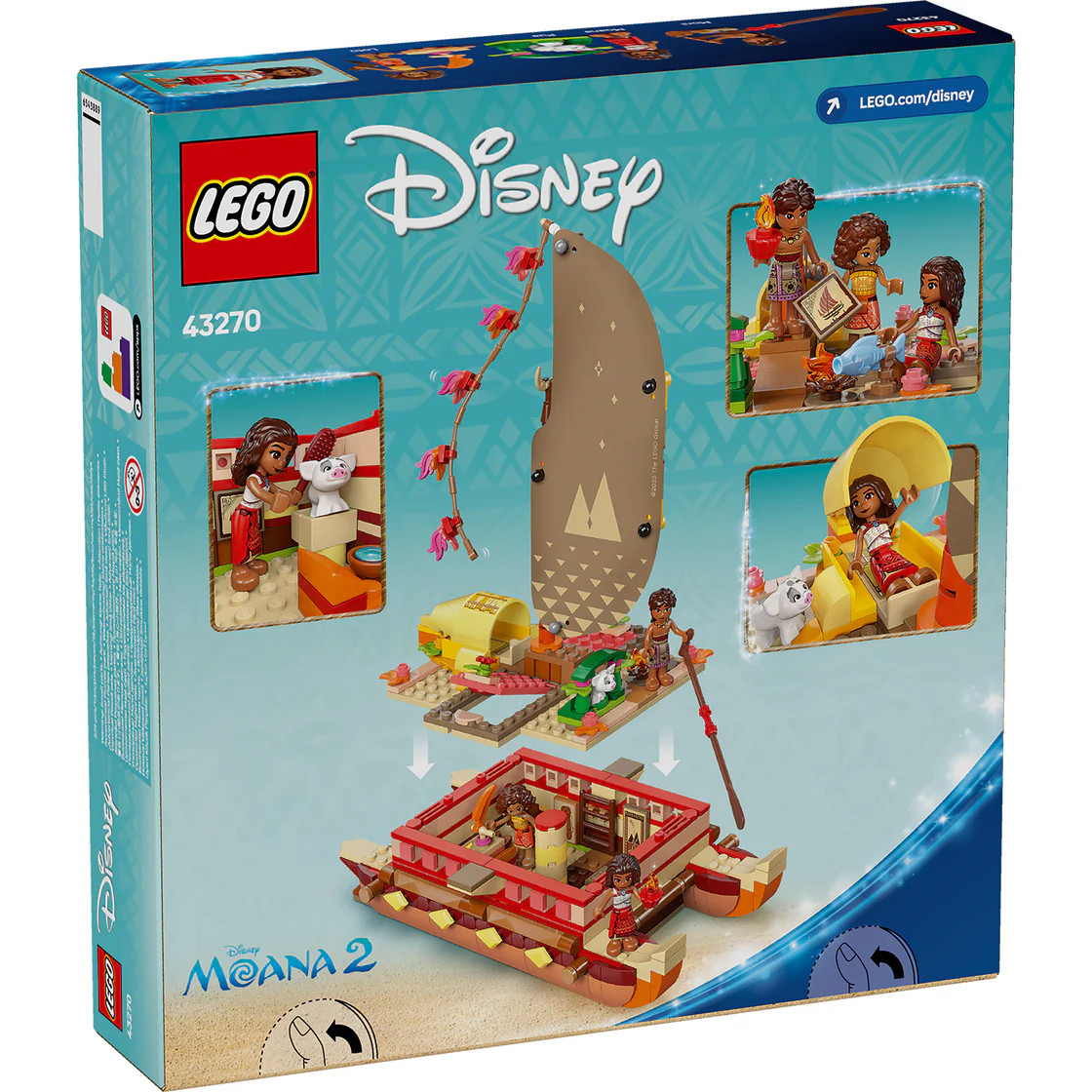 Lego Disney Princess - Moanas Adventure Canoe - Uncle Pete's Toys
