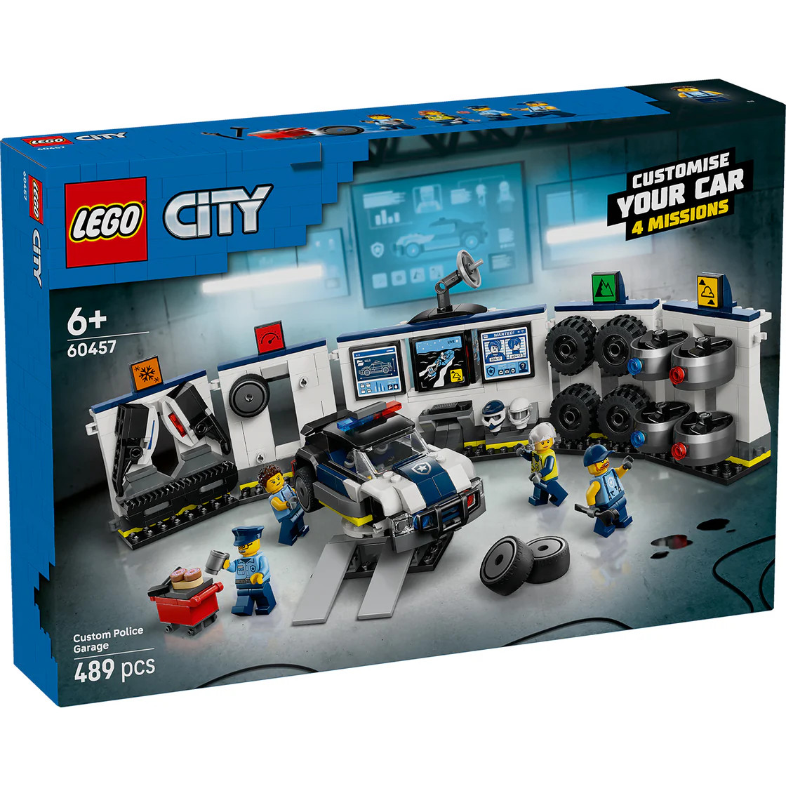 Lego City - Custom Police Car Garage - Uncle Pete's Toys