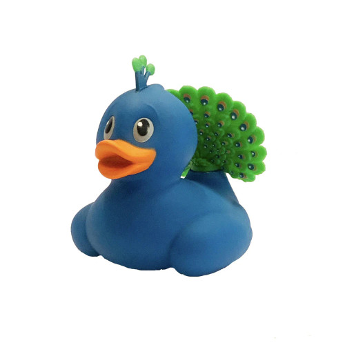 Rubber Duck Peacock - Uncle Pete's Toys
