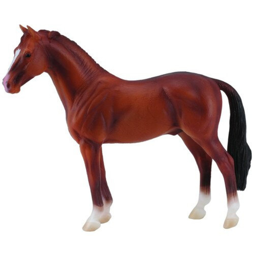 Collecta Hanoverian Stallion Chestnut - Uncle Pete's Toys