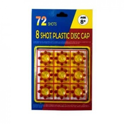 8 Shot Ring Caps - 72 Shots - Uncle Pete's Toys