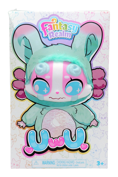 UwU Fantasy Realm Plush 15cm - Green Fish - Uncle Pete's Toys