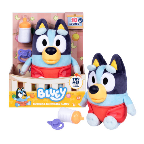Bluey Plush Cuddle & Care - Uncle Pete's Toys
