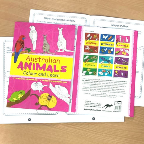 Australian Animals - Colour and Learn Book - Uncle Pete's Toys