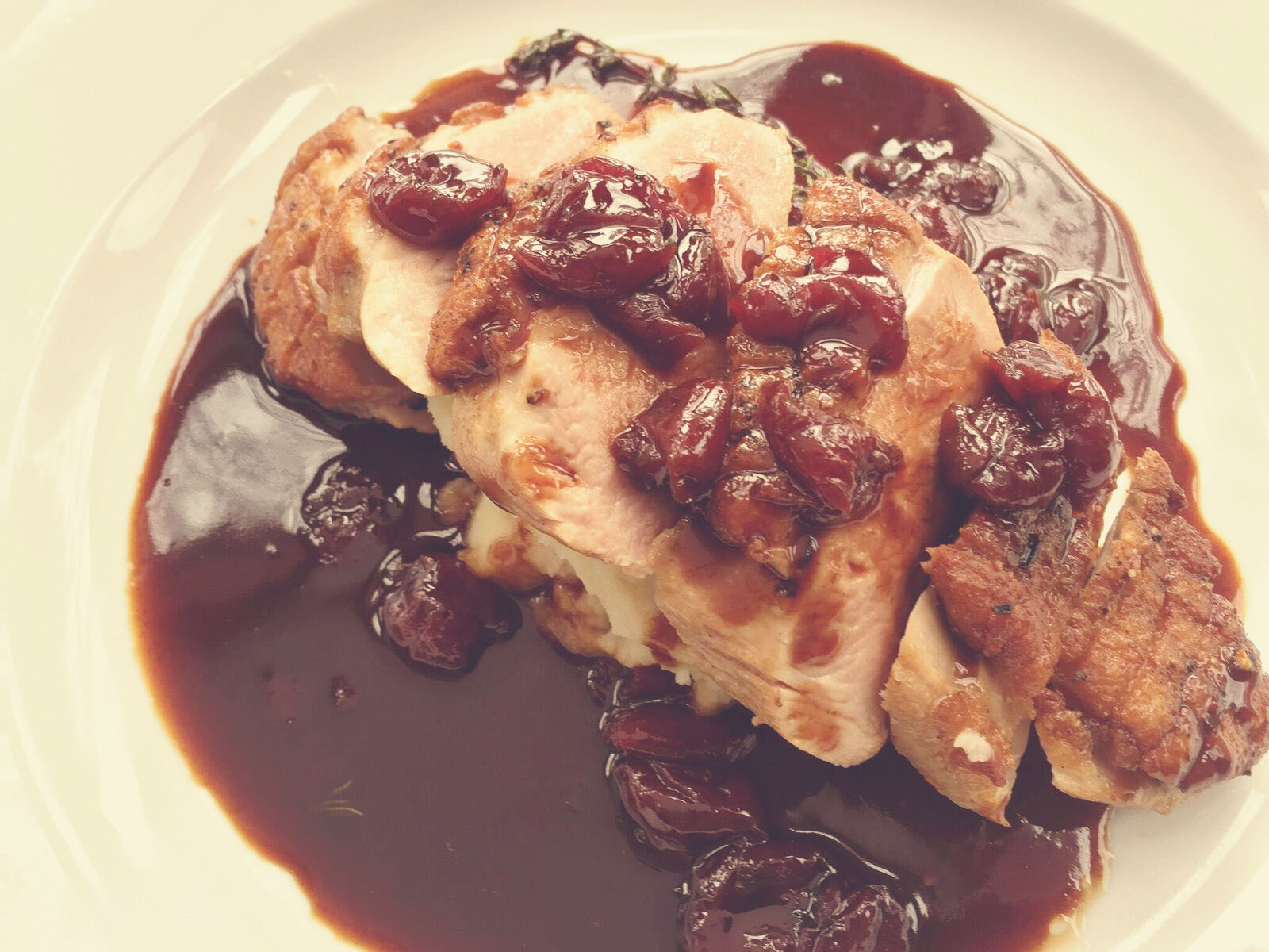 Duck Breast Sous Vide With Michigan Tart Cherries & Thyme - VacMaster