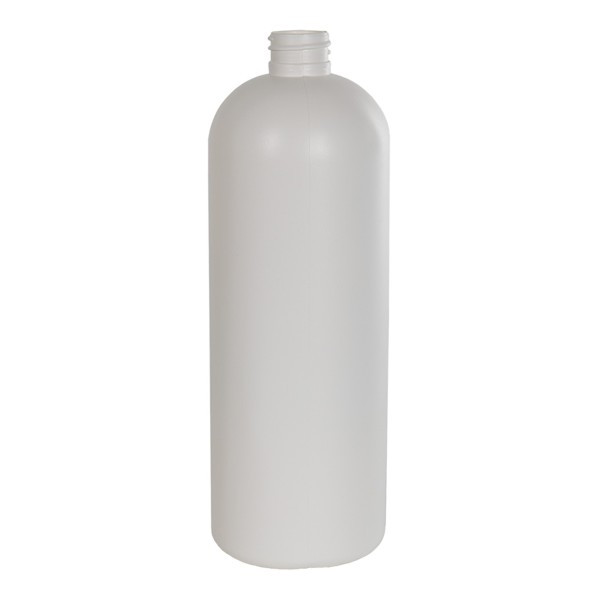 32 oz Natural Semi-Translucent Plastic Bottle with Lotion Pump