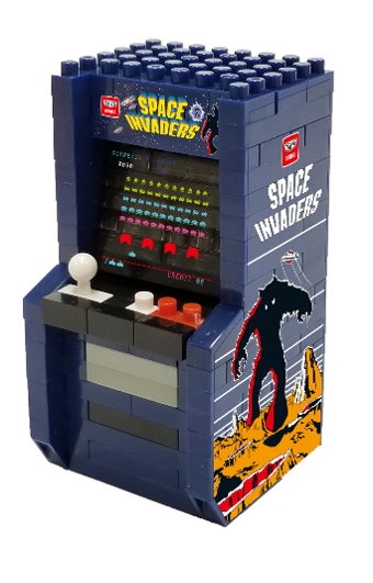 Nanoblock Space Invaders Arcade Cabinet Character Collection Building ...