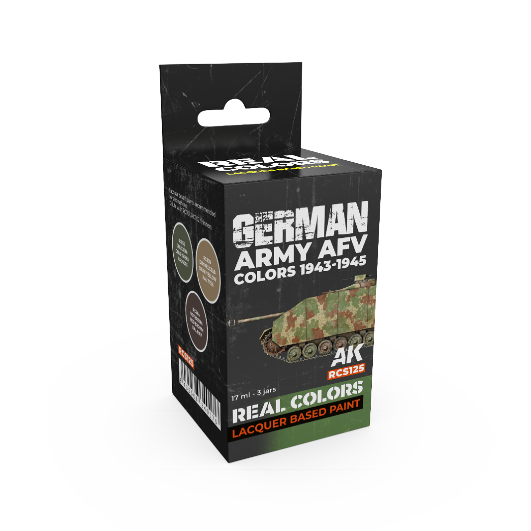 AK Interactive Real Colors German Army AFV Colors 1943-1945 Set (Set of 3)